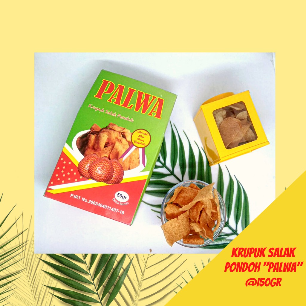 Kerupuk Salak Pondoh PALWA Khas Sleman Renyah Anti Melempem 50gr